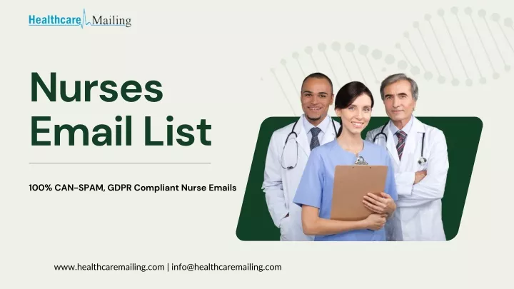 PPT - Nurses Email List & Mailing List | 100% Verified Data PowerPoint ...