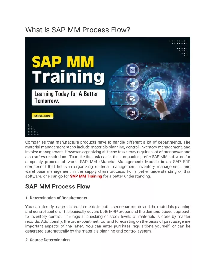 PPT - What is SAP MM Process Flow? PowerPoint Presentation, free ...