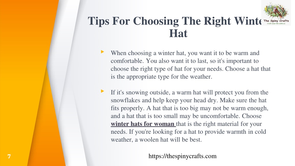 PPT - Winter Headwear Trends 2023 - The Spiny Crafts PowerPoint ...