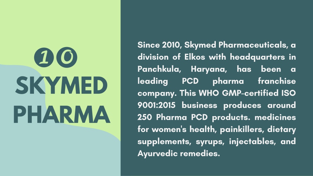 PPT - Top 10 PCD Pharma Franchise Companies in India | Areic India ...