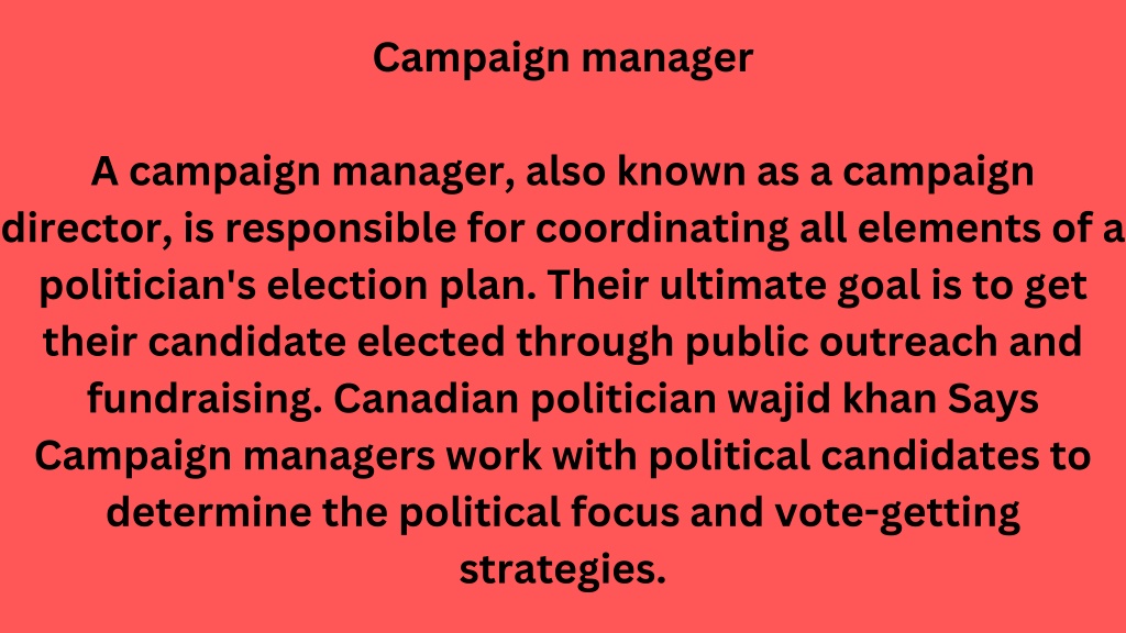 PPT - Politician Staff Roles And Responsibilities PowerPoint ...