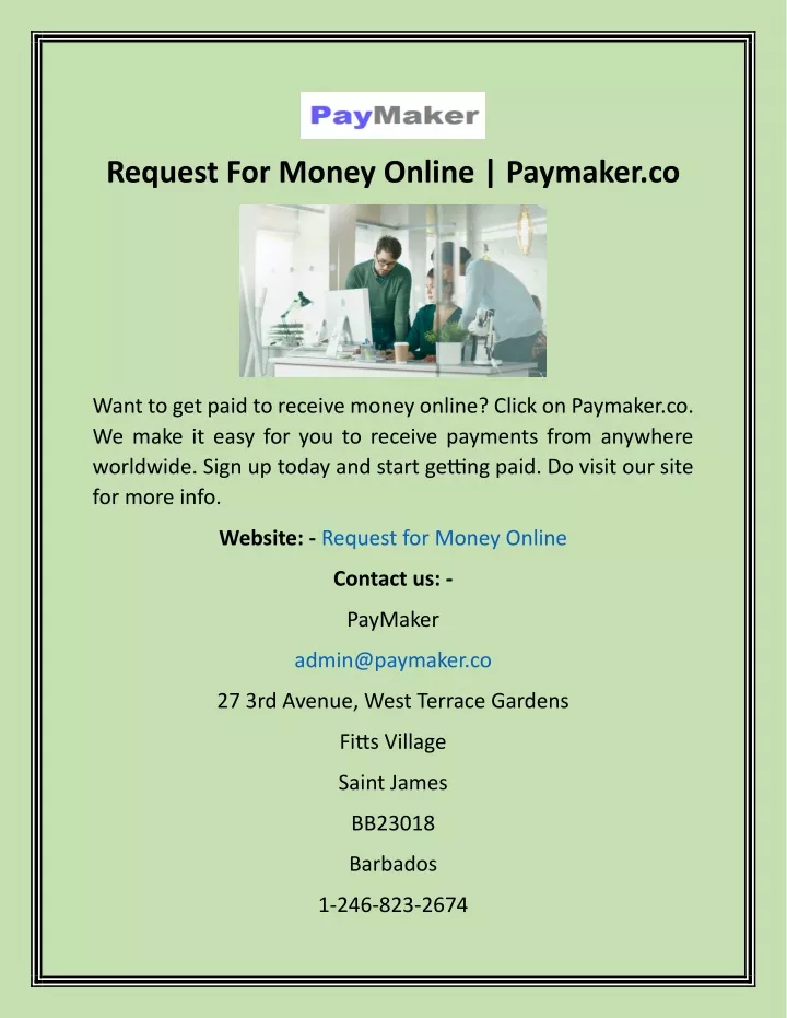 PPT - Request For Money Online Paymaker.co PowerPoint Presentation, free download - ID:11905521