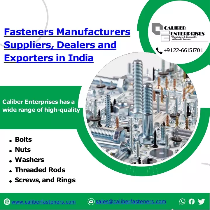 PPT - Fastener | Bolts | Nuts | Screw | Caliber Enterprises PowerPoint ...