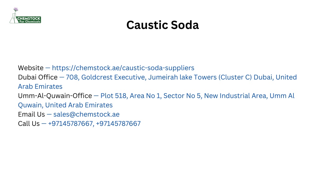 PPT - Caustic Soda | Sodium Hydroxide Supplier in Uae | Caustic Soda ...