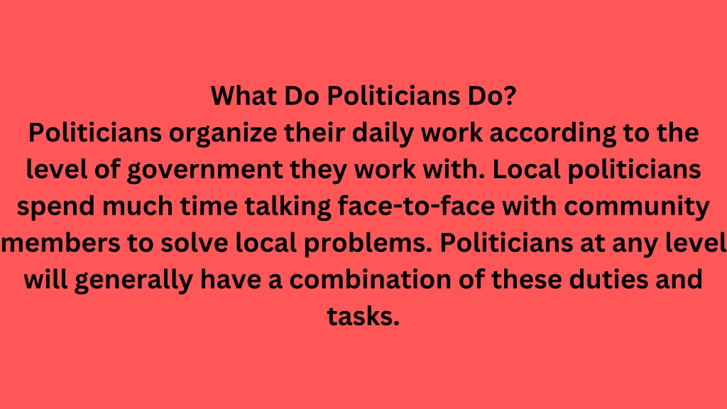 PPT - Politician Staff Roles And Responsibilities PowerPoint ...