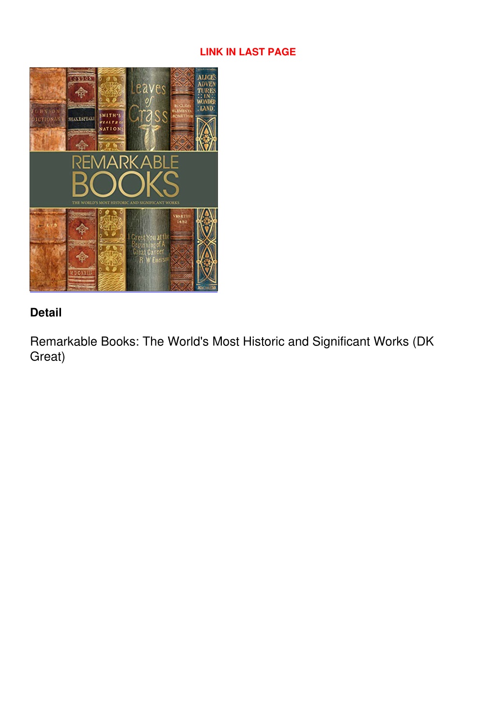 PPT - DOWNLOAD/PDF Remarkable Books: The World's Most Historic and ...