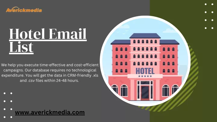 PPT - Hotel Email List - 100% verified data PowerPoint Presentation ...