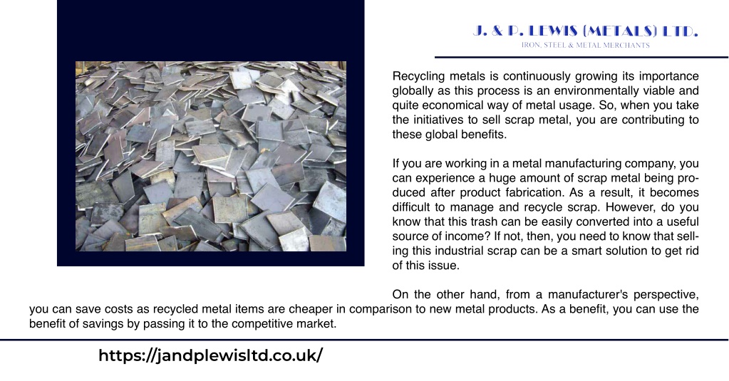 PPT - 4 Beneficial Effects You Can Make When You Sell Scrap Metal ...