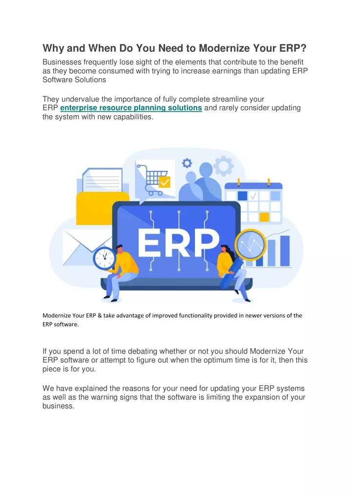 PPT - Why and When Do You Need to Modernize Your ERP PowerPoint ... PPT - Why and When Do You Need to Modernize Your ERP PowerPoint ...