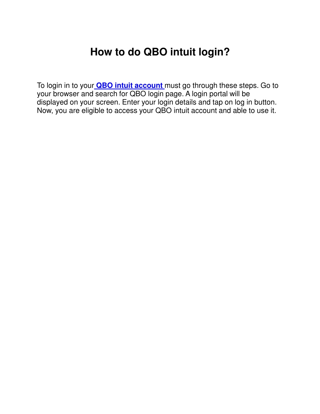PPT - How-to-do-QBO-intuit-login PowerPoint Presentation, free download ...