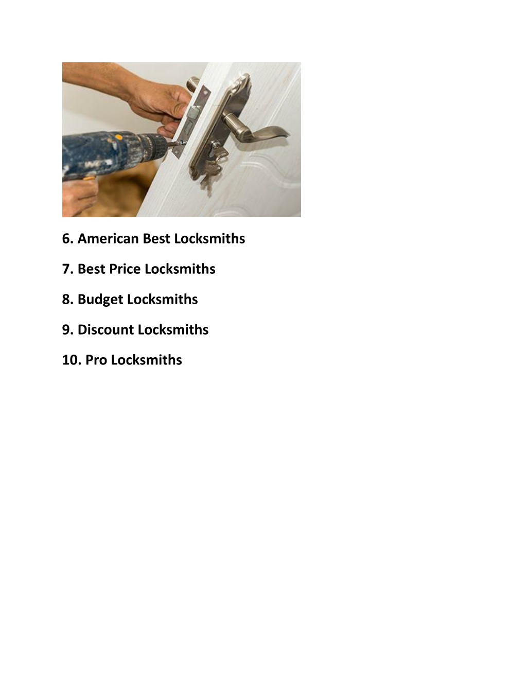 PPT - 10 High Quality Locksmith Company in Usa Alternatives You Need to Know PDF PowerPoint ...