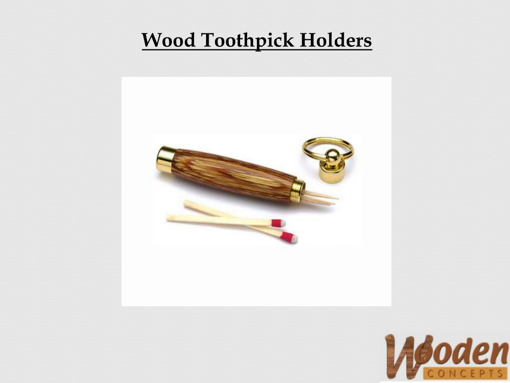 PPT - Wooden Toothpick Holders Design PowerPoint Presentation, free ...