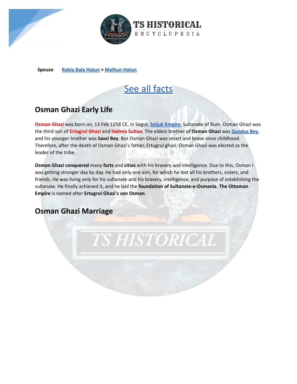 PPT - Osman I, 1st Sultan and Father of Ottoman Empire - TS Historical ...