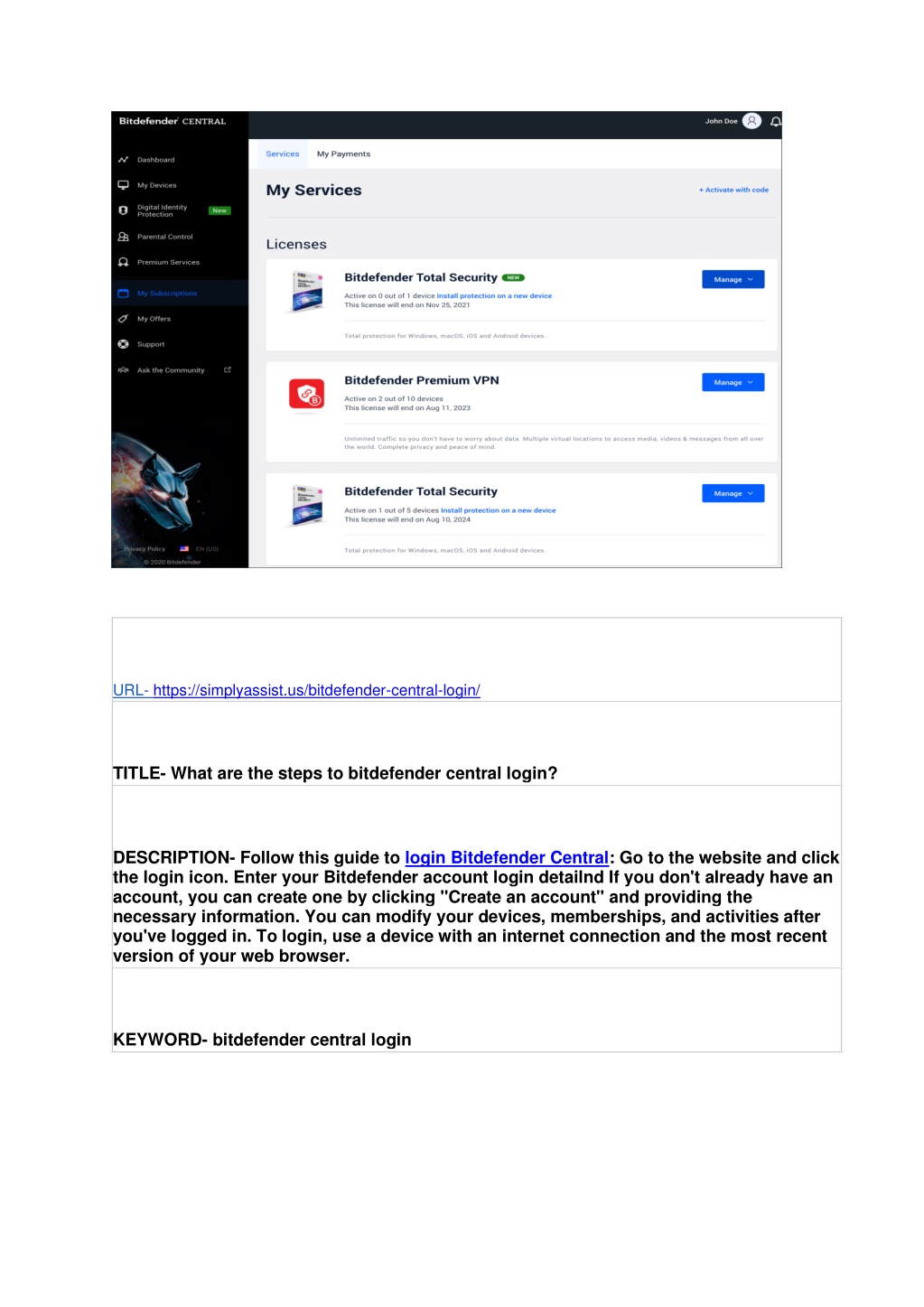 PPT - What are the steps to bitdefender central login? PowerPoint ...
