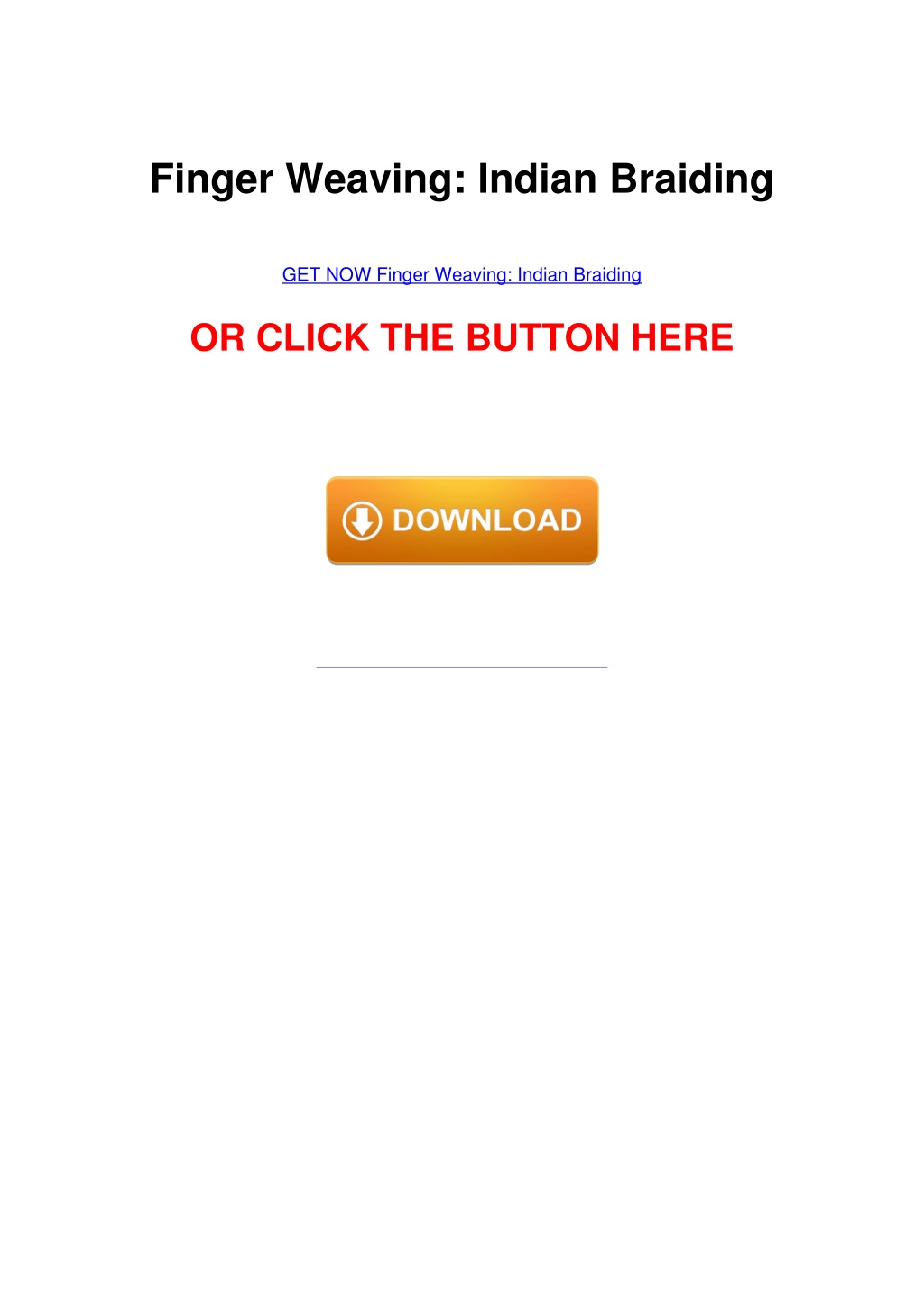 PPT - (PDF/DOWNLOAD) Finger Weaving: Indian Braiding PowerPoint ...