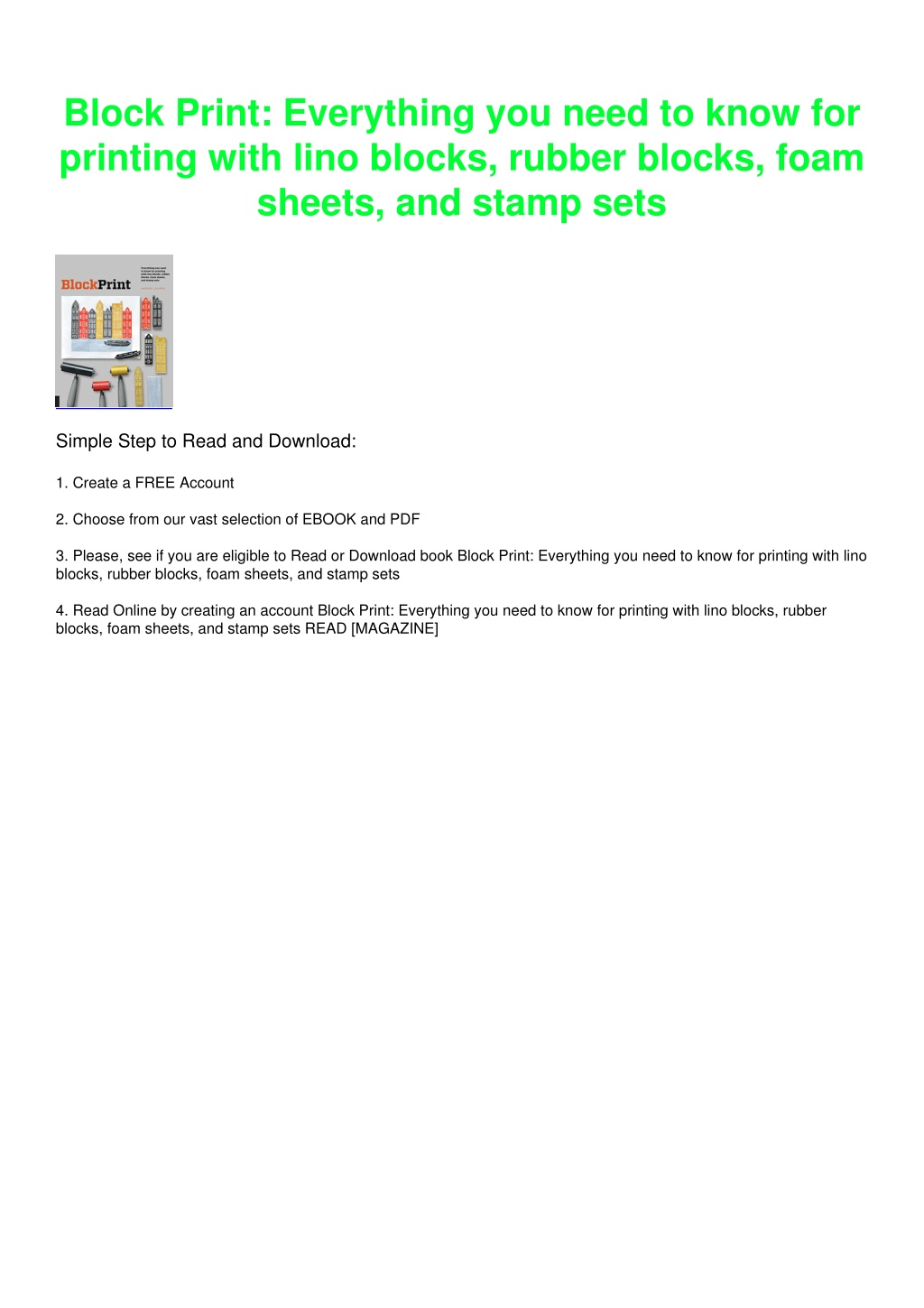 PPT - _PDF_ Block Print: Everything you need to know for printing with ...