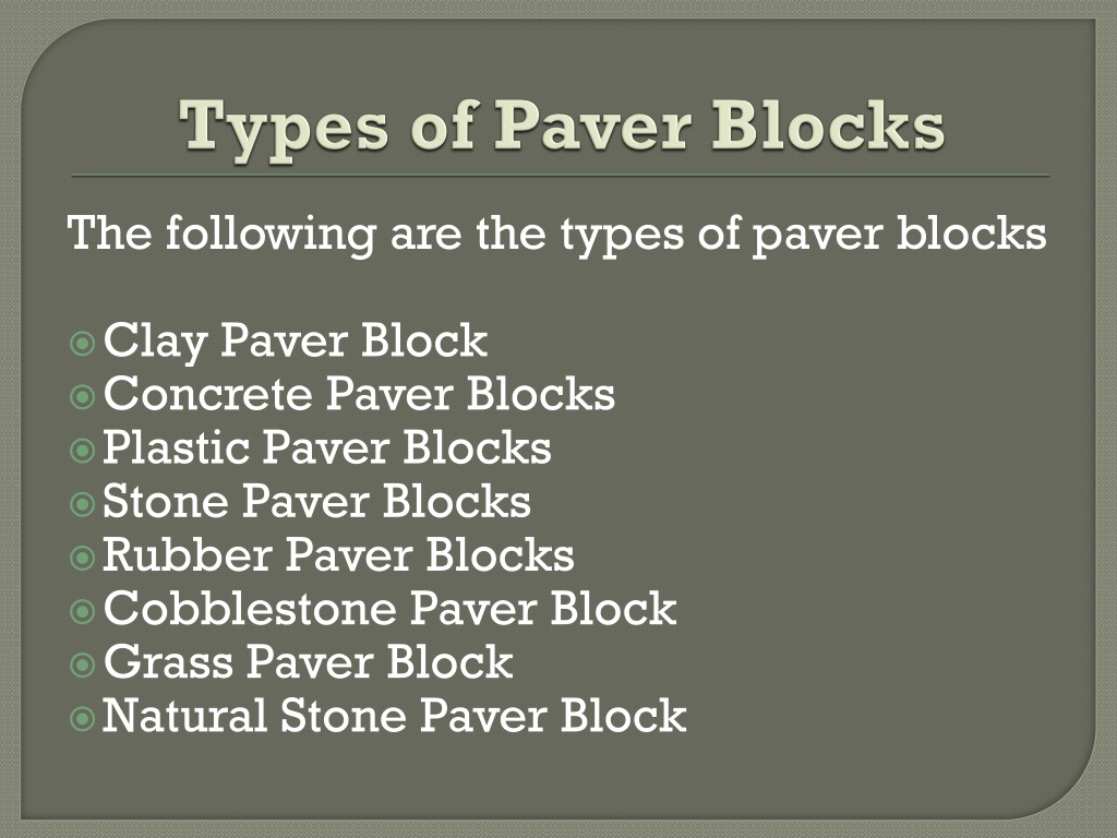 PPT - Paver Block Manufacturers in Chennai - Benefits of Paver Blocks PowerPoint Presentation ...