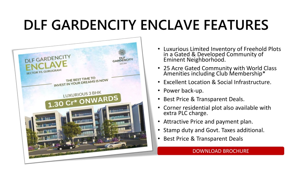 PPT - DLF Garden City Enclave Sector 93 Gurgaon - DLF Floors in Gurgaon ...