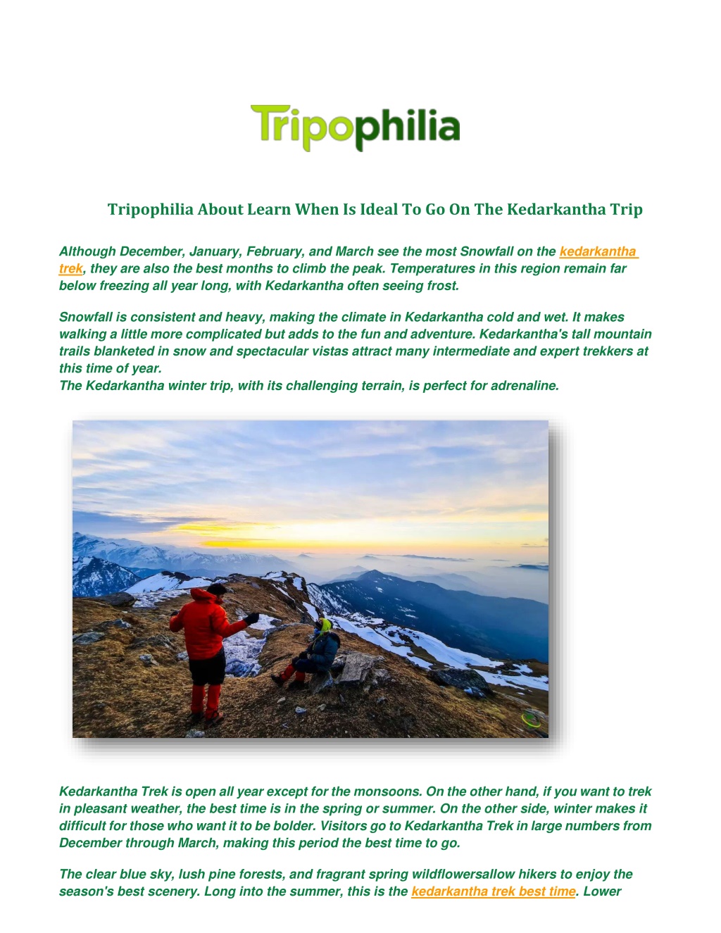 PPT - TripophiliaAbout Learn When Is Ideal To Go On The Kedarkantha ...