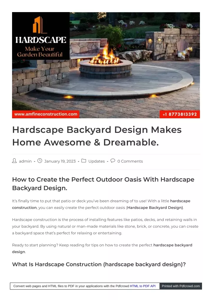 PPT - Get the best ideas for Hardscape Backyard Designs. PowerPoint Presentation - ID:11914771