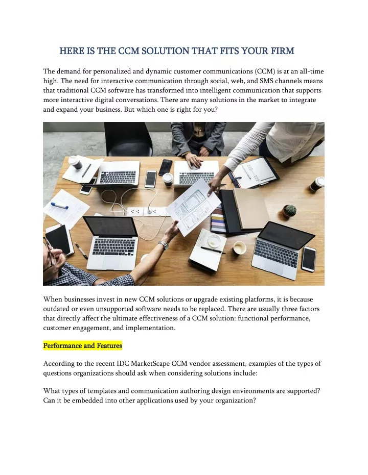 PPT - HERE IS THE CCM SOLUTION THAT FITS YOUR FIRM PowerPoint ...