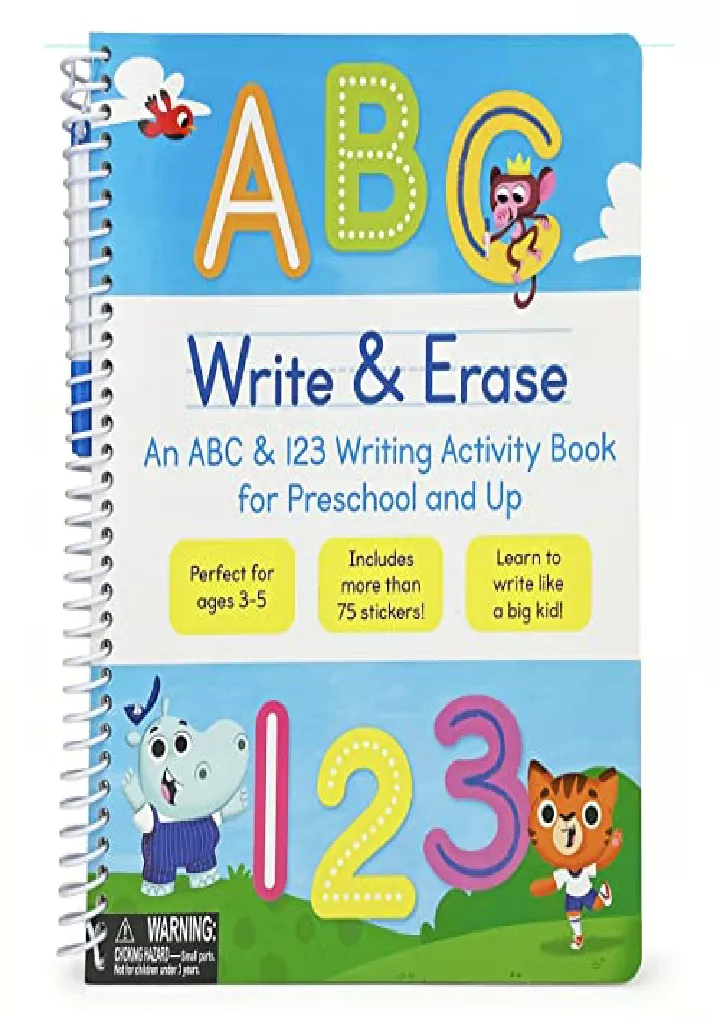 Ppt Download Pdf Write And Erase Abc And 123 Wipe Clean Writing