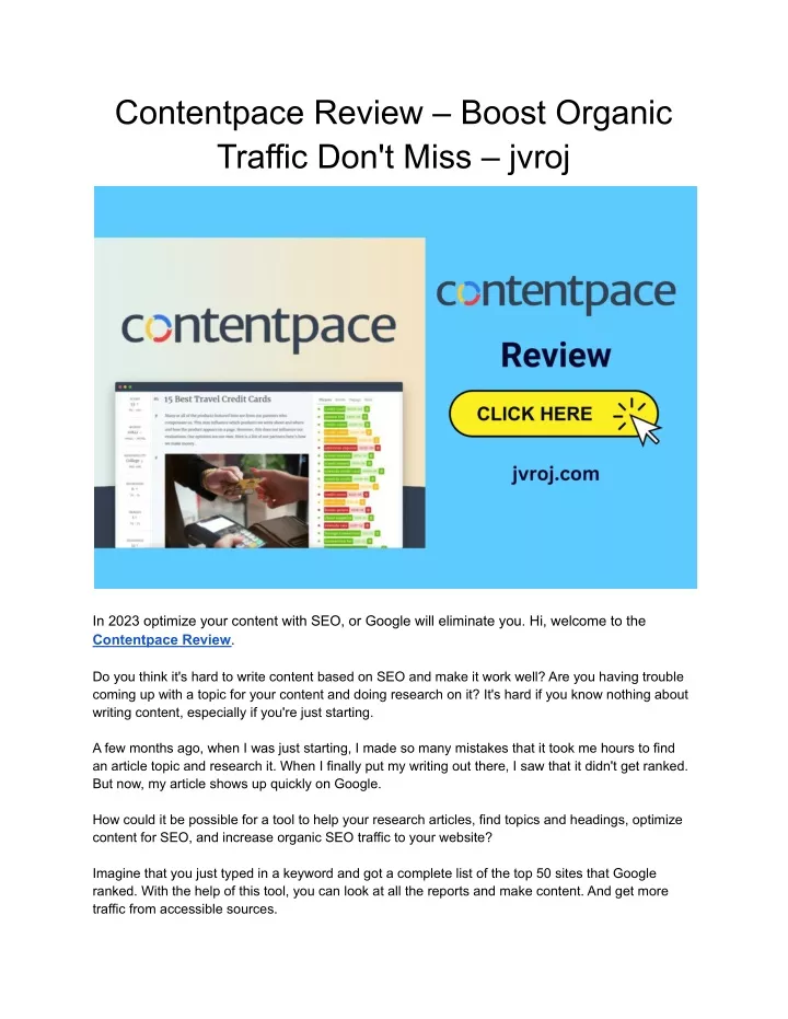 PPT - Contentpace Review – Features, Alternative, And More – Jvroj PowerPoint Presentation - ID ...