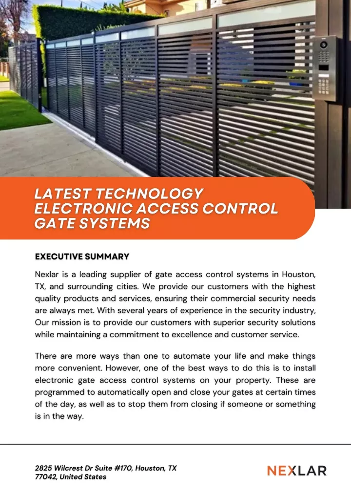 PPT - Latest Technology Electronic Access Control Gate Systems ... PPT - Latest Technology Electronic Access Control Gate Systems ...