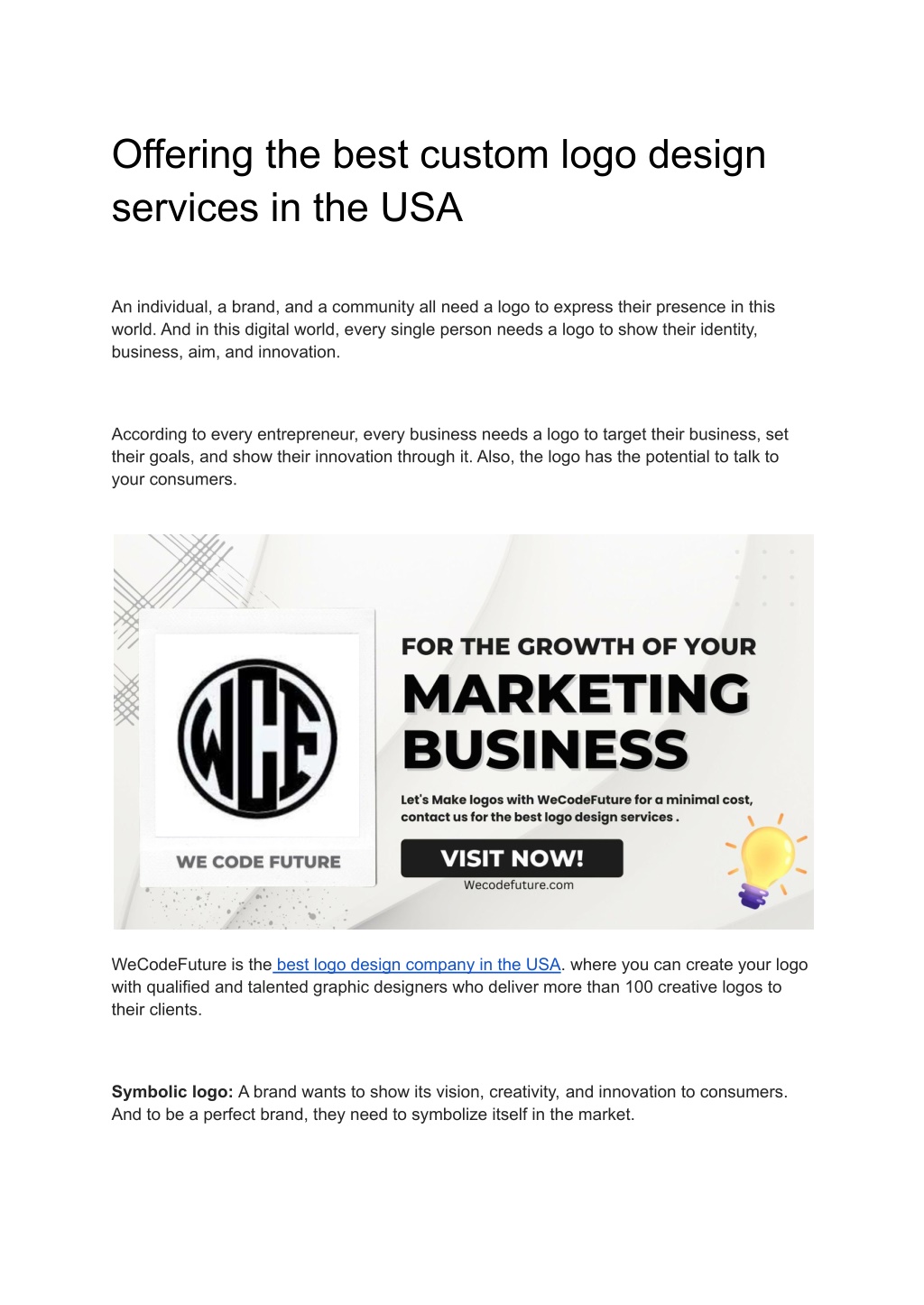 PPT - Offering the Best Custom Logo Designing services in the USA ...