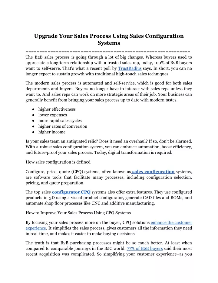 PPT - Upgrade Your Sales Process Using Sales Configuration Systems.docx ...