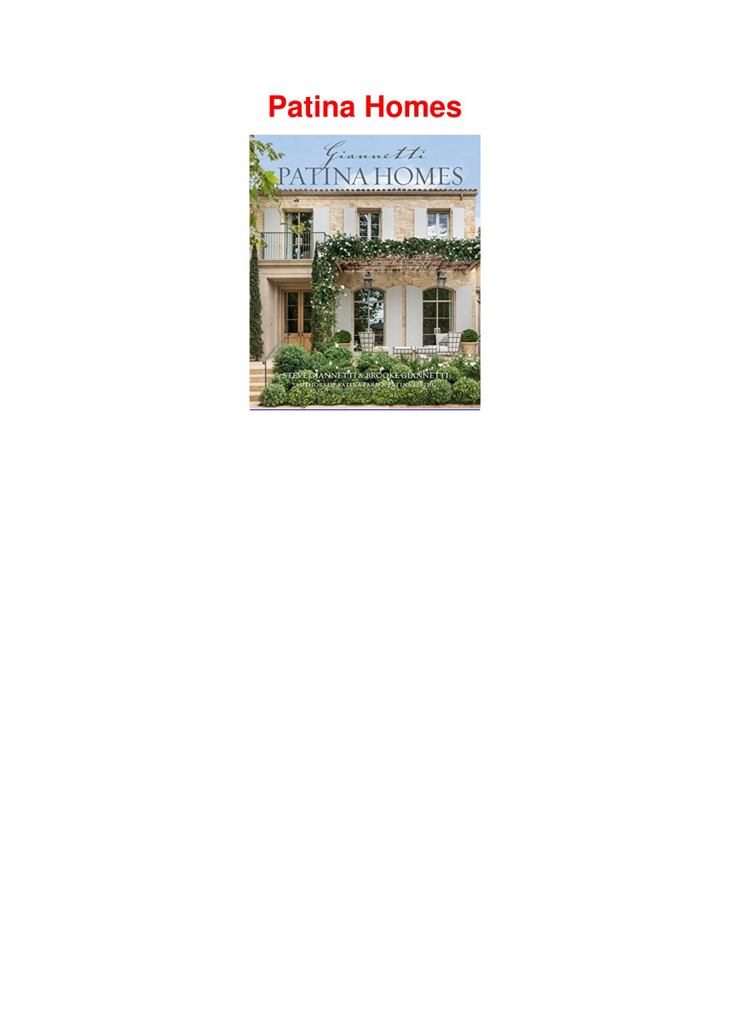 PPT - PDF/BOOK Patina Homes PowerPoint Presentation, free download - ID ...