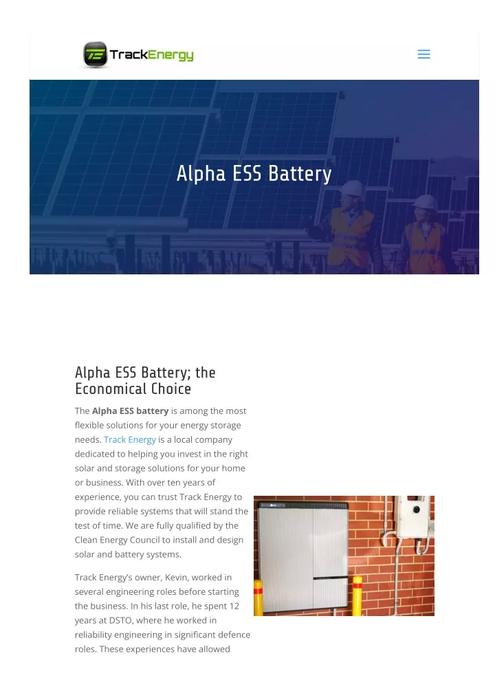 PPT - Alpha ESS Battery PowerPoint Presentation, free download - ID ...