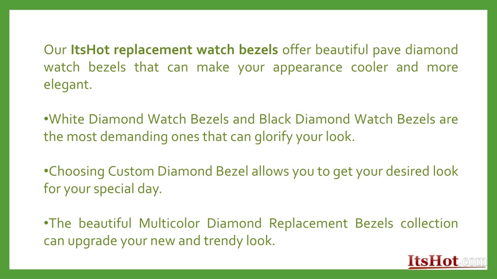 PPT - Get the Best Replacement Watch Bezels at ItsHot New York Store ...