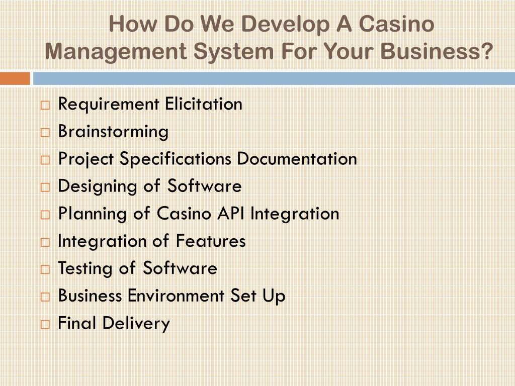 PPT - Casino Management System PowerPoint Presentation, free download ...