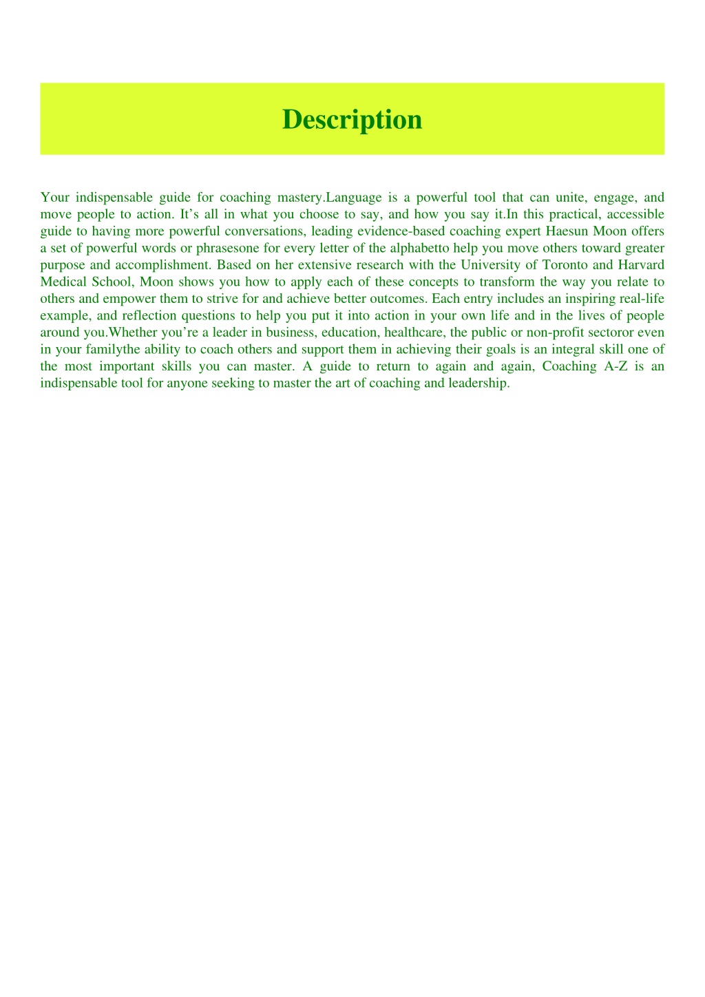 PPT - READ [EBOOK] Coaching A to Z The Extraordinary Use of Ordinary ...