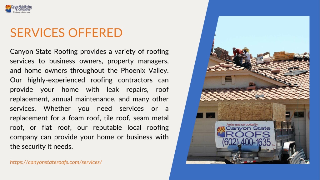 PPT - Top Rated Gilbert Roofers | Canyon State Roofing PowerPoint ...