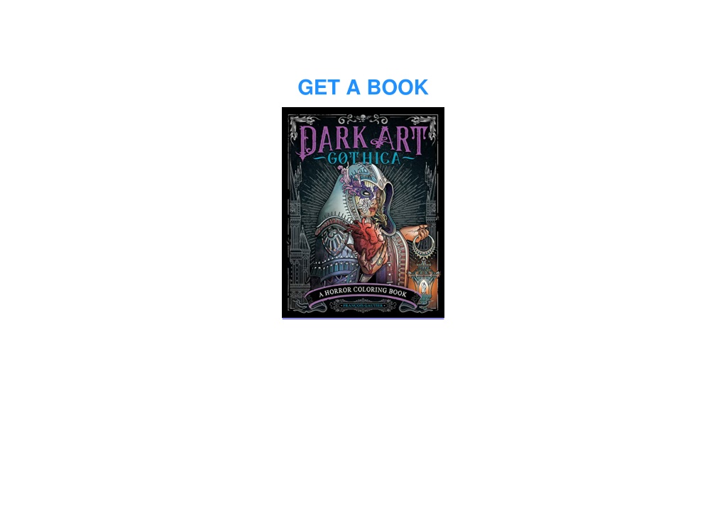 PPT - [DOWNLOAD PDF] Dark Art Gothica: A Horror Coloring Book (DARK ART ...