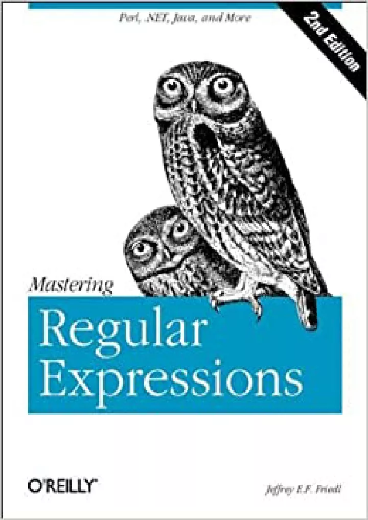 PPT - Mastering Regular Expressions Second Edition PowerPoint ... PPT - Mastering Regular Expressions Second Edition PowerPoint ...