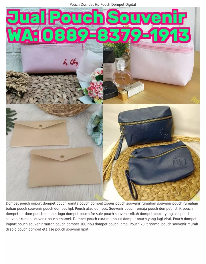 PPT - ౦889–8379–1913 (WA) Pouch Bag Dompet Pouch Souvenir Online ...