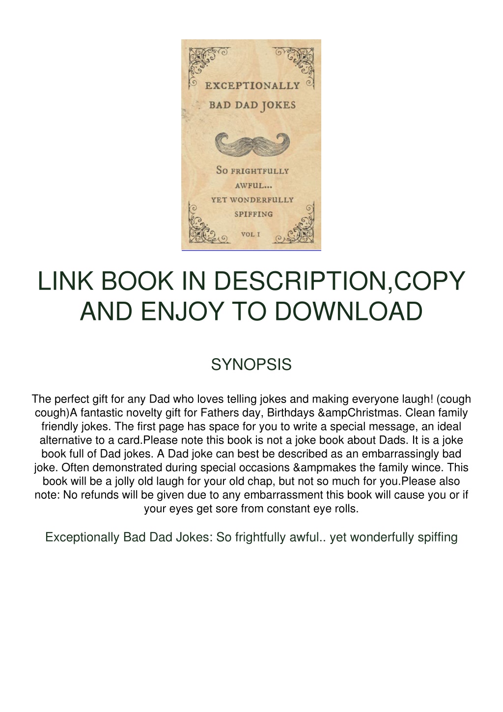 PPT - DOWNLOAD [EBOOK] Exceptionally Bad Dad Jokes: So frightfully ...