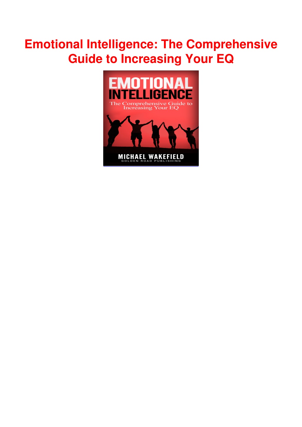 PPT - DOWNLOAD/PDF Emotional Intelligence: The Comprehensive Guide to Increasing Your PowerPoint ...