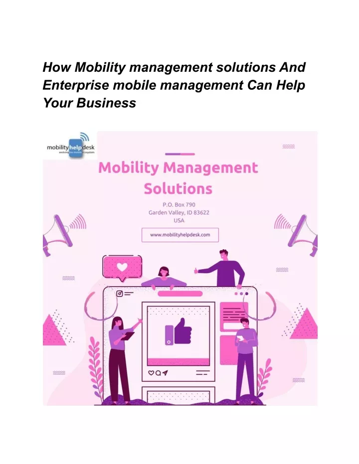 PPT - How Mobility management solutions And Enterprise mobile ...