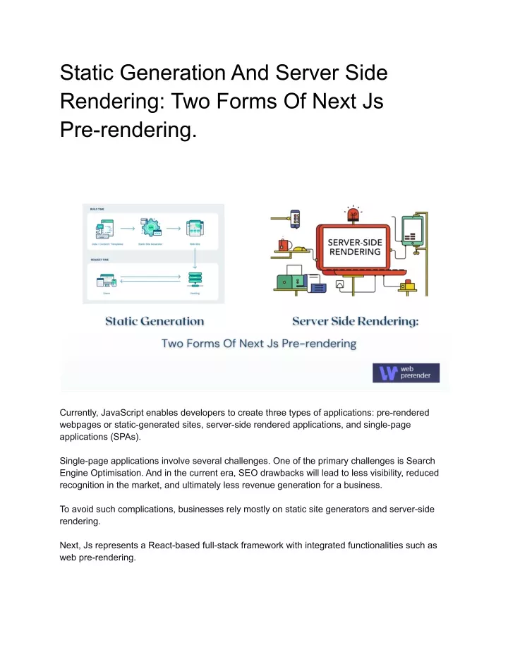 PPT - Static Generation And Server Side Rendering_ Two Forms Of Next Js Pre-rendering PowerPoint ...
