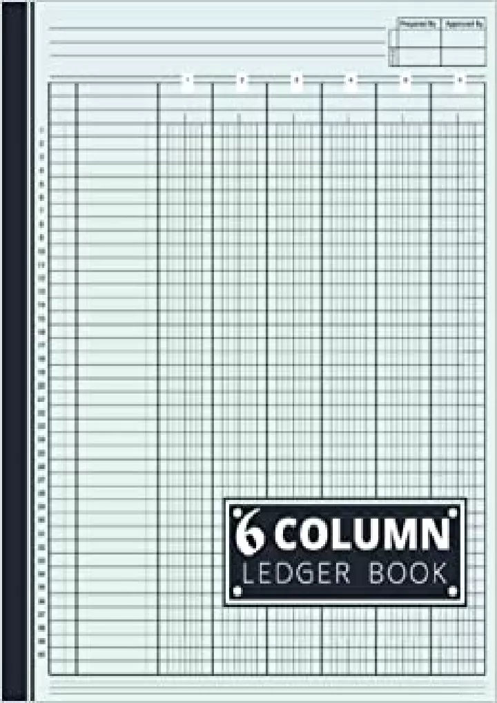 PPT - 6 Column Ledger Book Accounting Ledger Book Income and Expense ...