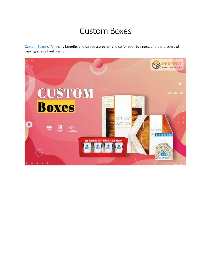 PPT - Custom Boxes PowerPoint Presentation, free download - ID:11935430