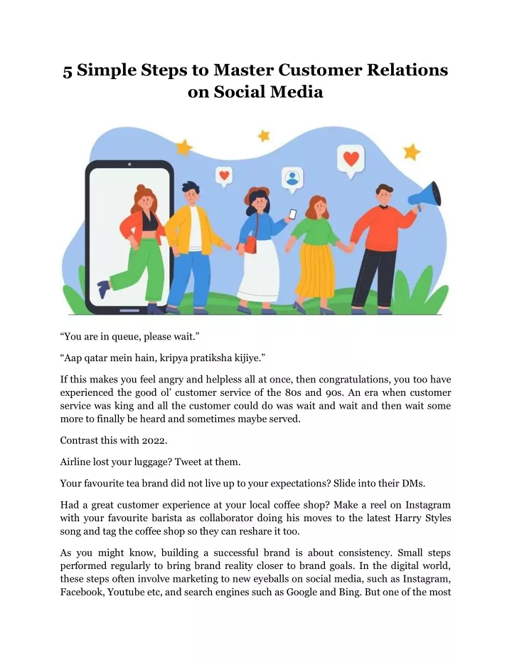 PPT - 5 Simple Steps to Master Customer Relations on Social Media ...