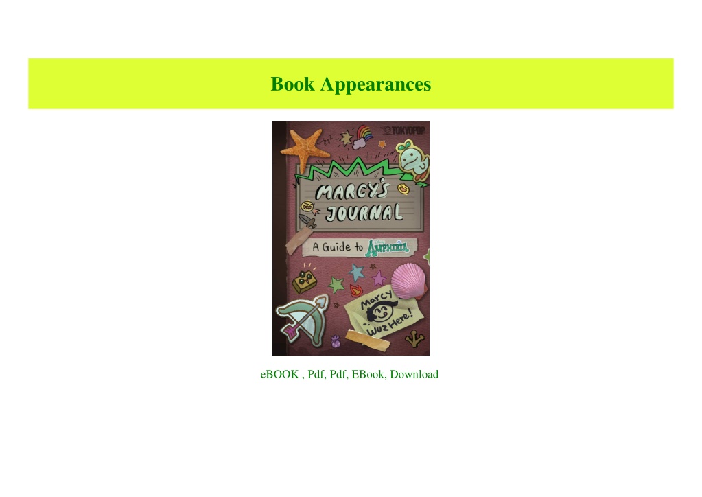 PPT - DOWNLOAD Marcy's Journal - a Guide to Amphibia ebook PowerPoint ...