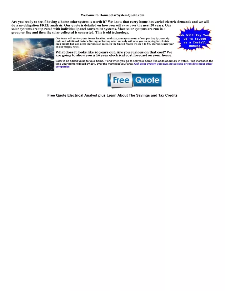 PPT - home solar system quote PowerPoint Presentation, free download ...