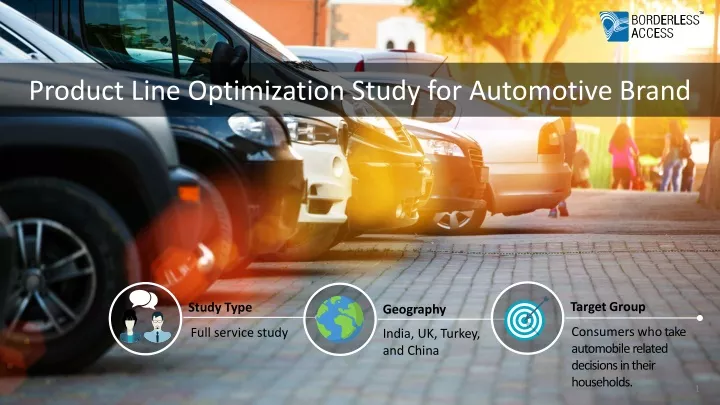 PPT - Product Line Optimization Study for Automotive Brand PowerPoint ...