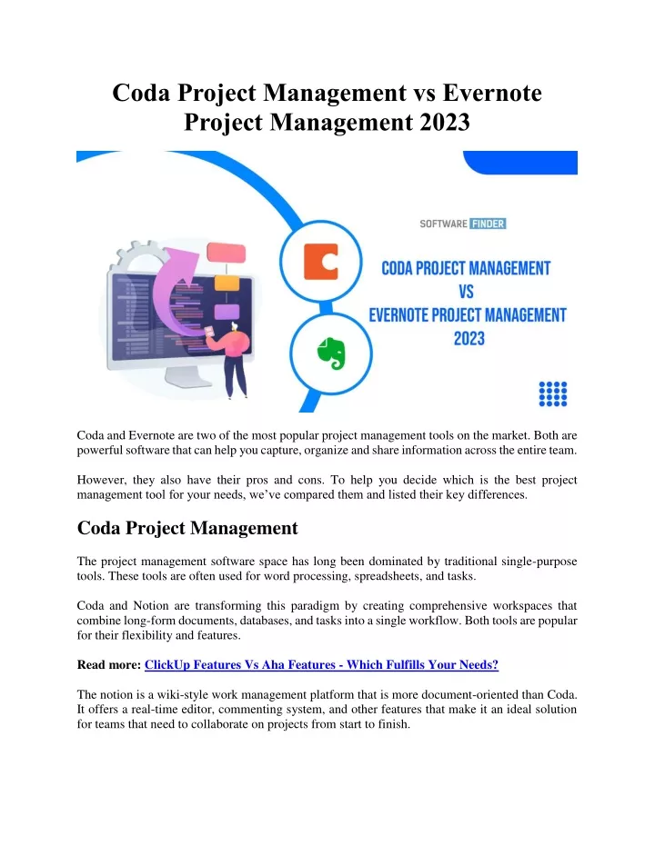 PPT - Coda Project Management vs Evernote Project Management 2023 PowerPoint Presentation - ID ...